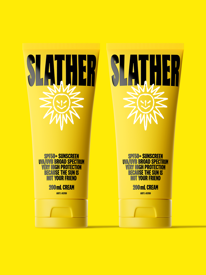 SLATHER SPF – The sun is not your friend